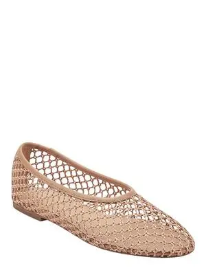 MARC FISHER LTD. Jazlyn Woven Dress Flats - Medium Natural