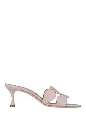 Manolo Blahnik Haribalmu Leather Sandals - Neutrals
