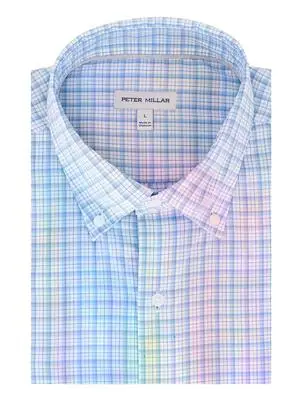 Peter Millar Checked Shirt - Blue