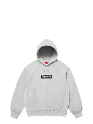 Supreme Hooded Long Sleeve Top - Grey