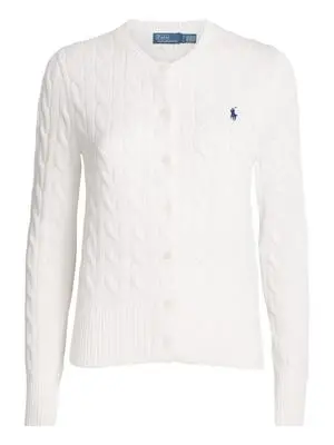 Polo Ralph Lauren Cotton Cable-knit Cardigan - White