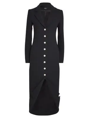 A.W.A.K.E. Mode Blazer Midi Dress - Black