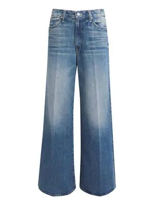 MOTHER The Ditcher Roller Sneak Jeans - Blue