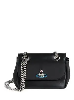 VIVIENNE WESTWOOD Lambskin Shoulder Bag - Black