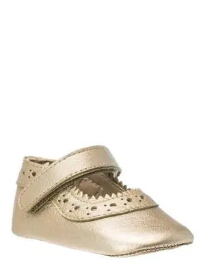 ELEPHANTITO Mellie Mary Jane Crib Shoe - Gold