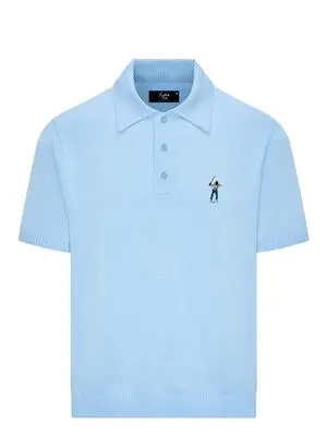 EASTSIDE GOLF Polo Sweater - Brunnera Blue