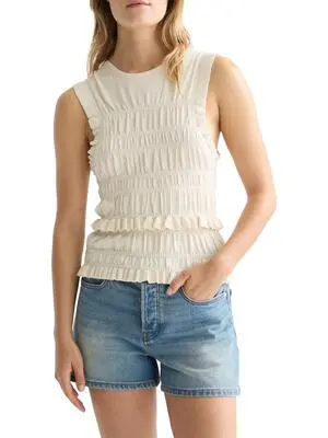 Scotch & Soda Smocked Tank Top - Eggnog