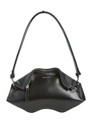 Alexander McQueen Manta Leather Clutch - Black/silver