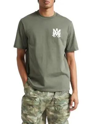 Amiri Ma Core Logo Graphic T-shirt - Dark Sage