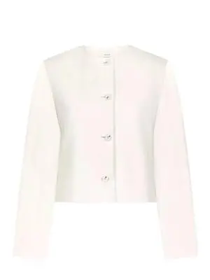 Loulou De Saison Raho Leather Jacket - White