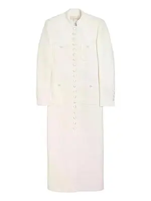 LIBEROWE Imperial Single-breasted Coat - White
