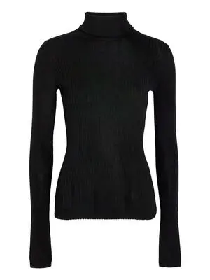 Maria Mcmanus Ribbed Turtleneck Sweater - Black