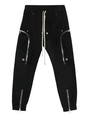 Rick Owens Temple Bauhaus Zip-detail Trousers - Black