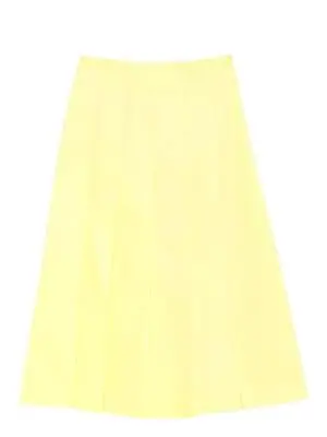 DRHOPE Pleated Skirt - Yellow
