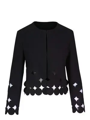 Akris Cut-out Cropped Jacket - Black