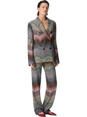 Missoni Double-breasted Blazer In Sequined Viscose Lam - Multicoloured