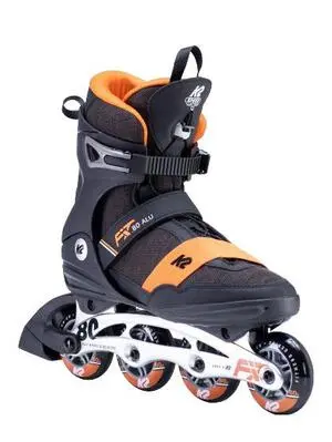 K2 F.i.t. 80 Alu Inline Skates - Black/orange