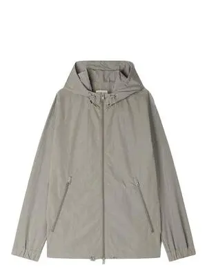 Sandro Technical Hooded Zip-up Jacket - Aluminum