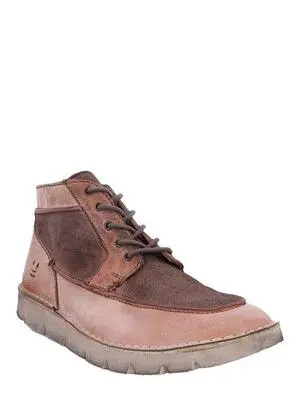 ROAN High-top Sneaker - Pecan Mixed Materials Handdyed