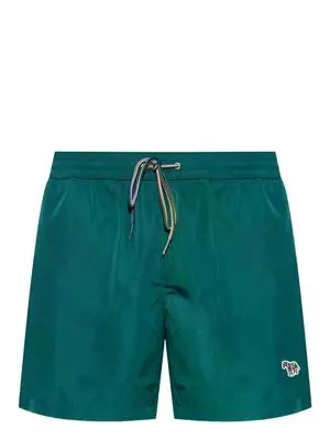 Paul Smith Zebra-motif Swim Shorts - Green