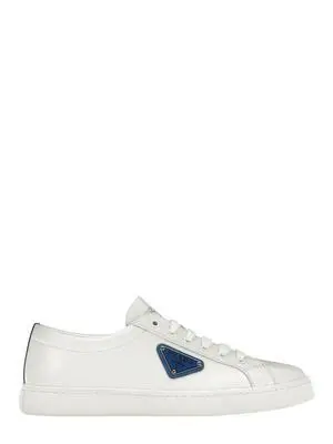 Prada Court Sneaker Leather - White/blue