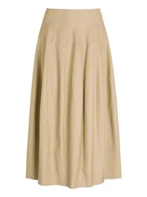 HEIRLOME Estafenia Silk Tussah Midi Skirt