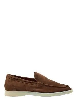 AURELIEN Yacht Suede Loafers - Brown