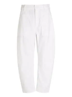 Polo Ralph Lauren Barrel-leg Cotton Trousers - White