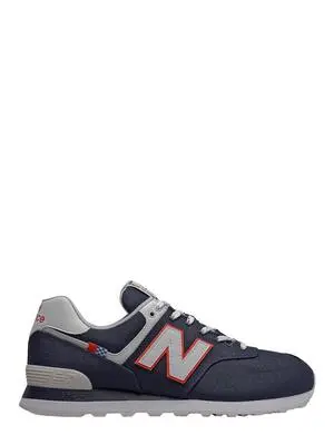 NEW BALANCE 574 Coastal Pack Sneakers - Natural Indigo/toro Red/white
