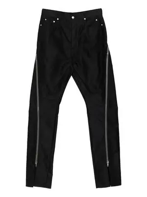Rick Owens Bolan Banana Zip-detail Trousers - Black