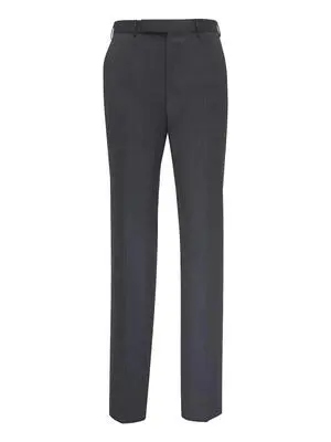 Zegna Wool Tailored Trousers - Grey