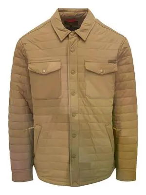 Faherty Brand Quilted Shirt Jacket - Brown