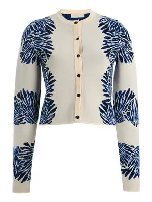 ULLA JOHNSON Carina Knit Jacquard Cardigan