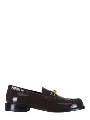 Dorothee Schumacher Chain-detail Leather Loafers - Brown