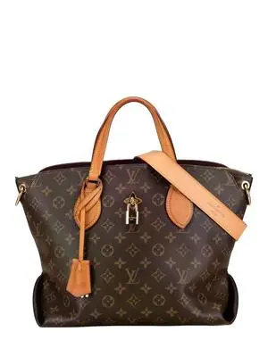 LOUIS VUITTON 2019 Monogram Flower Zipped Tote Mm - Brown