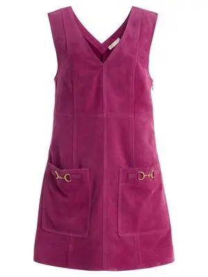 Ulla Johnson Ulla Johnson Sloane Suede Mini Dress Purple