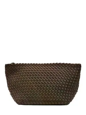 NAGHEDI Woven Cosmetic Case - Brown