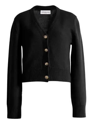 Brandon Maxwell Brandon Maxwell The Sloane V-Neck Cardigan Black