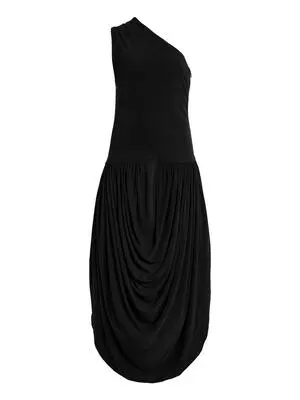 Brandon Maxwell Brandon Maxwell The Mila One-Shoulder Maxi Dress Black