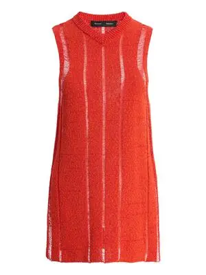 Proenza Schouler Maelle Sleeveless V-neck Top - Red