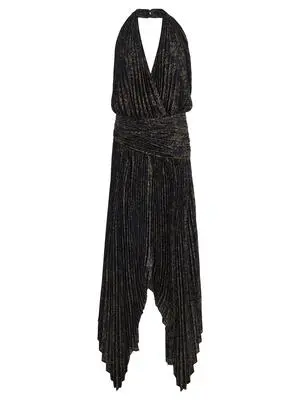 Proenza Schouler Halterneck Pleated Maxi Dress - Print