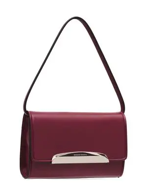 Brandon Maxwell Louise Pochette Bag Burgundy
