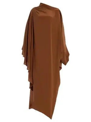 HARITHAND Gabriella Draped Caftan Dress - Brown