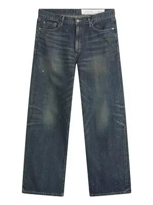 NEIGHBORHOOD Wide Leg Selvedge Denim Jeans - Indigo