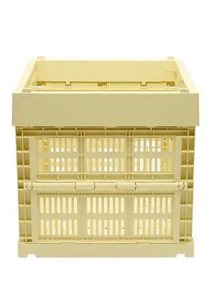 HAY Cube Recycled Colour Crate - Light Yellow
