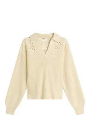 LEVI'S Bianca Crochet Polo Sweater - One-color