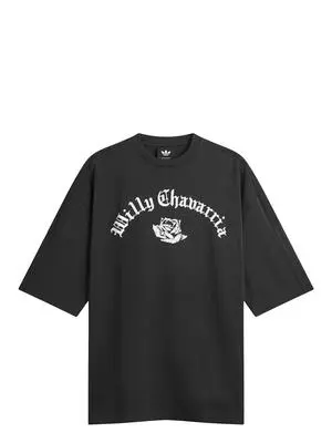 Adidas X Willy Chavarria Signature Logo T-shirt - Black