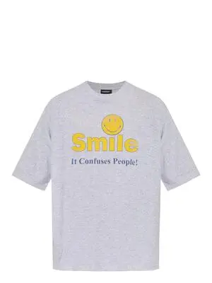 Dsquared2 T-shirt With A Vintage Effect - Grey