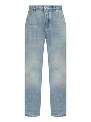 Alexander McQueen Straight-Leg Jeans Light Blue