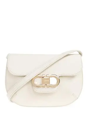 FERRAGAMO Leather Shoulder Bag - Cream